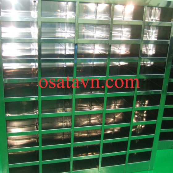 Tủ inox để giày phòng sạch. Sản xuất tủ giày inox theo yêu cầu.